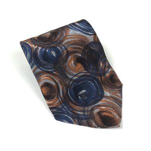 Moda | Accessories | Pitti Uomo Moda Brownblue Abstract Silk Tie | Poshmark